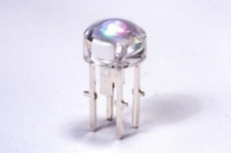 Lumex QuasarBrite 4-leaded RGB LED features market-leading 120° viewing ...