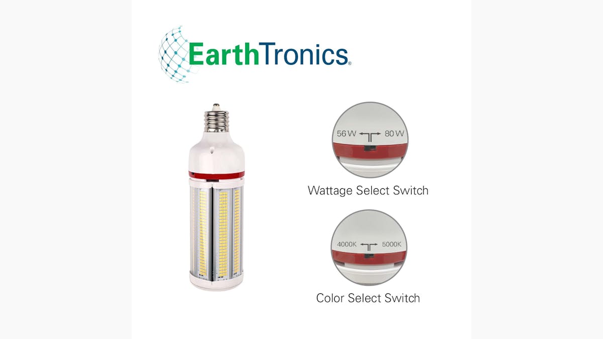 EarthTronics introduces LED High Lumen Wattage & Color Selectable ...